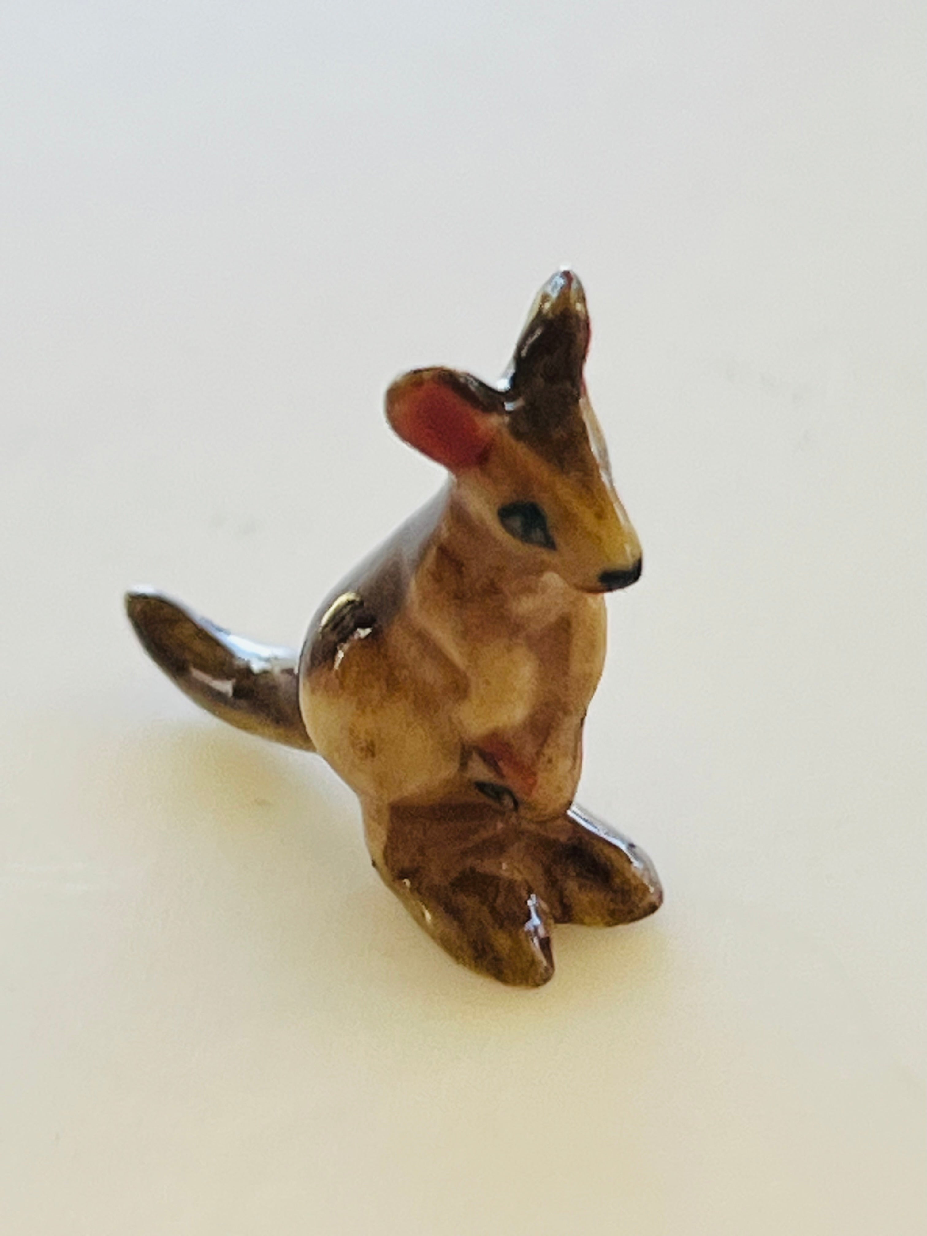 Miniature Porcelain Kangaroo Figurine | The Blue Bowerbird